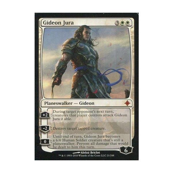 商品名：中古マジックザギャザリング 21/248[神話R]：【ROE】Gideon Jura/ギデオン・ジュラマジックザギャザリング/英語版/神話R/白/エルドラージ覚醒分類：白/レア度：神話Rシリーズ：エルドラージ覚醒商品解説■「マジック...