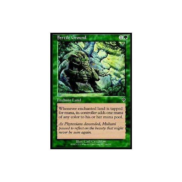 商品名：中古マジックザギャザリング 188/350[C]：【INV】Fertile Ground/肥沃な大地マジックザギャザリング/英語版/C/緑/Invasion(インベイジョン)分類：緑/レア度：C