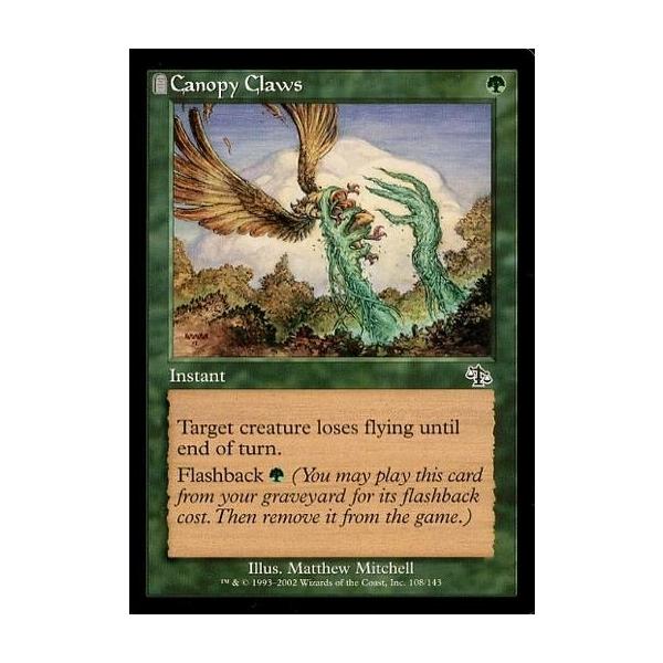 商品名：中古マジックザギャザリング 108/143[C]：【JUD】Canopy Claws/梢のかぎ爪マジックザギャザリング/英語版/C/緑/JUDGMENT(ジャッジメント)分類：緑/レア度：C
