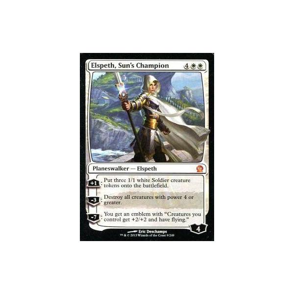 商品名：中古マジックザギャザリング [神話R]：Elspeth， Sun’s Champion/太陽の勇者、エルズペスマジックザギャザリング/英語版/神話R/テーロス/白分類：白/レア度：神話R分類：白/レア度：神話R