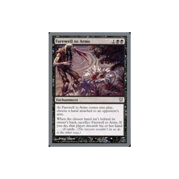 商品名：中古マジックザギャザリング 56/140[C]：【UNH】Farewell to Armsマジックザギャザリング/英語版/C/黒/Unhinged(アンヒンジド)分類：黒/レア度：Cシリーズ：Unhinged(アンヒンジド)商品解説...