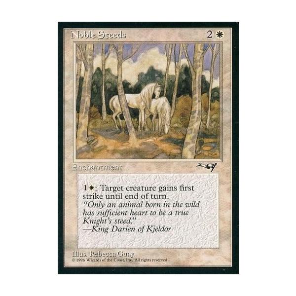 商品名：中古マジックザギャザリング [C]：Noble Steeds【B】マジックザギャザリング/英語版/C/Alliances(アライアンス)/白分類：白/レア度：C分類：白/レア度：C