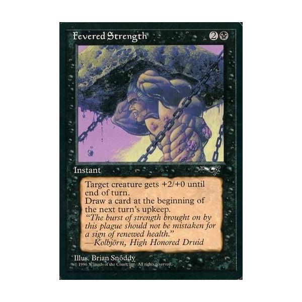 商品名：中古マジックザギャザリング [C]：Fevered Strengthマジックザギャザリング/英語版/C/Alliances(アライアンス)/黒分類：黒/レア度：C分類：黒/レア度：C