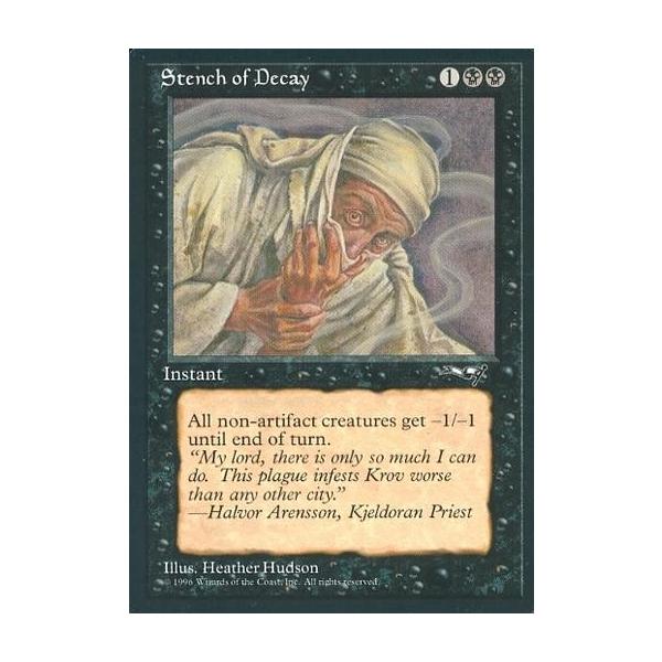 商品名：中古マジックザギャザリング [C]：Stench of Decay【A】マジックザギャザリング/英語版/C/Alliances(アライアンス)/黒分類：黒/レア度：C分類：黒/レア度：C