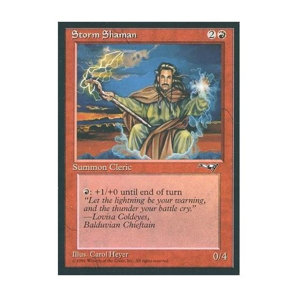 商品名：中古マジックザギャザリング [C]：Storm Shaman/嵐のシャーマン【B】マジックザギャザリング/英語版/C/Alliances(アライアンス)/赤分類：赤/レア度：C分類：赤/レア度：C