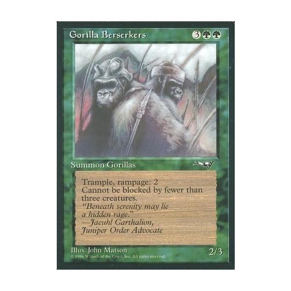 商品名：中古マジックザギャザリング [C]：Gorilla Berserkersマジックザギャザリング/英語版/C/Alliances(アライアンス)/緑分類：緑/レア度：C分類：緑/レア度：C