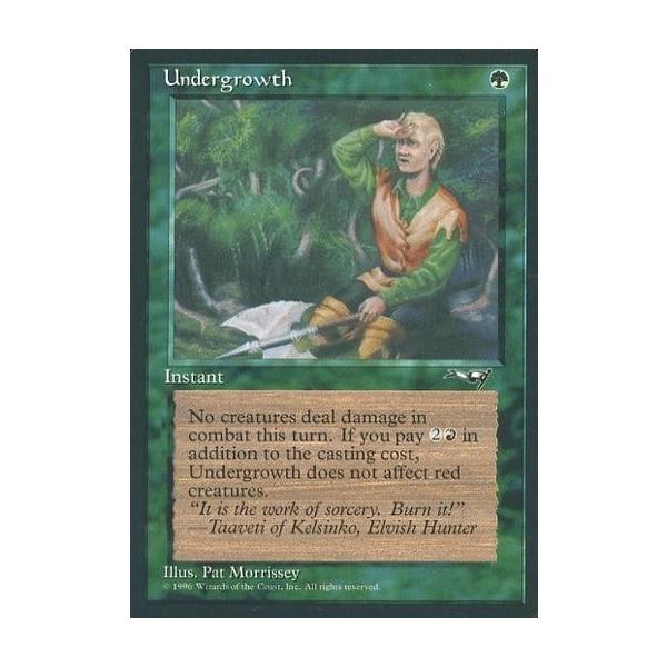 商品名：中古マジックザギャザリング [C]：Undergrowth【A】マジックザギャザリング/英語版/C/Alliances(アライアンス)/緑分類：緑/レア度：C分類：緑/レア度：C