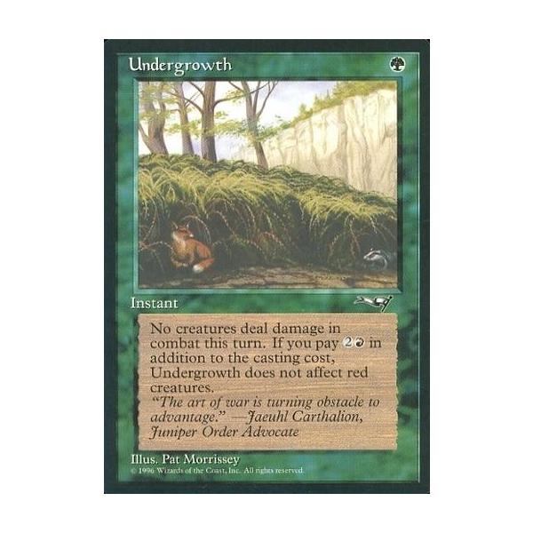 商品名：中古マジックザギャザリング [C]：Undergrowth【B】マジックザギャザリング/英語版/C/Alliances(アライアンス)/緑分類：緑/レア度：C分類：緑/レア度：C