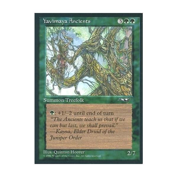 商品名：中古マジックザギャザリング [C]：Yavimaya Ancients【A】マジックザギャザリング/英語版/C/Alliances(アライアンス)/緑分類：緑/レア度：C分類：緑/レア度：C