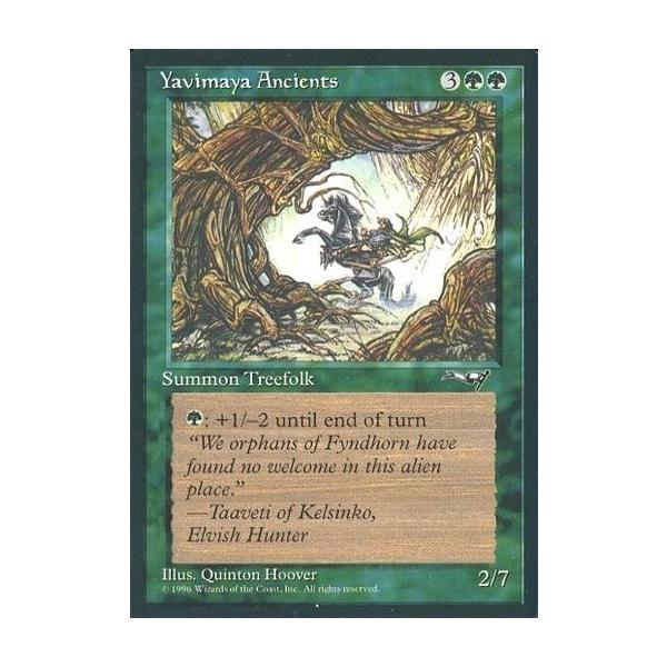 商品名：中古マジックザギャザリング [C]：Yavimaya Ancients【B】マジックザギャザリング/英語版/C/Alliances(アライアンス)/緑分類：緑/レア度：C分類：緑/レア度：C