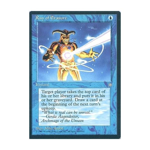 商品名：中古マジックザギャザリング [C]：Ray of Erasureマジックザギャザリング/英語版/C/Ice Age(アイスエイジ)/青分類：青/レア度：C分類：青/レア度：C
