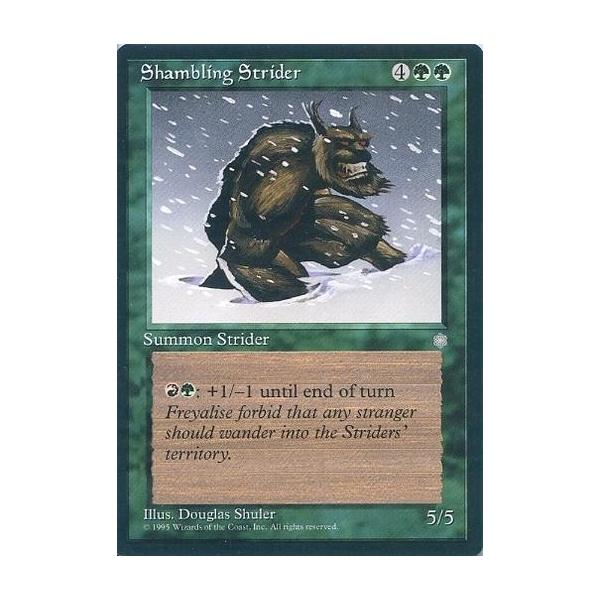 商品名：中古マジックザギャザリング [C]：Shambling Striderマジックザギャザリング/英語版/C/Ice Age(アイスエイジ)/緑分類：緑/レア度：C分類：緑/レア度：C