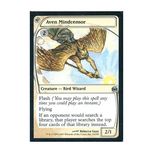 商品名：中古マジックザギャザリング 18/180[U]：【FUT】【タイムシフト】Aven Mindcensor/エイヴンの思考検閲者マジックザギャザリング/英語版/U/白/未来予知分類：白/レア度：Uシリーズ：未来予知商品解説■「マジック...
