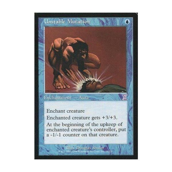 商品名：中古マジックザギャザリング 33/121[タイムシフト]：【TSP】【旧枠】Unstable Mutation/不安定性突然変異マジックザギャザリング/英語版/タイムシフト/青/時のらせん分類：青/レア度：タイムシフトシリーズ：時の...