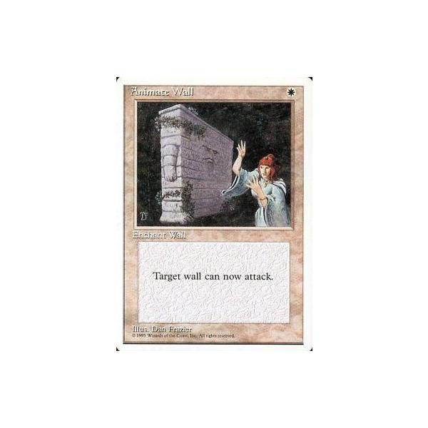 商品名：中古マジックザギャザリング [R]：Animate Wall/動く壁マジックザギャザリング/英語版/R/第4版/白分類：白/レア度：R分類：白/レア度：R