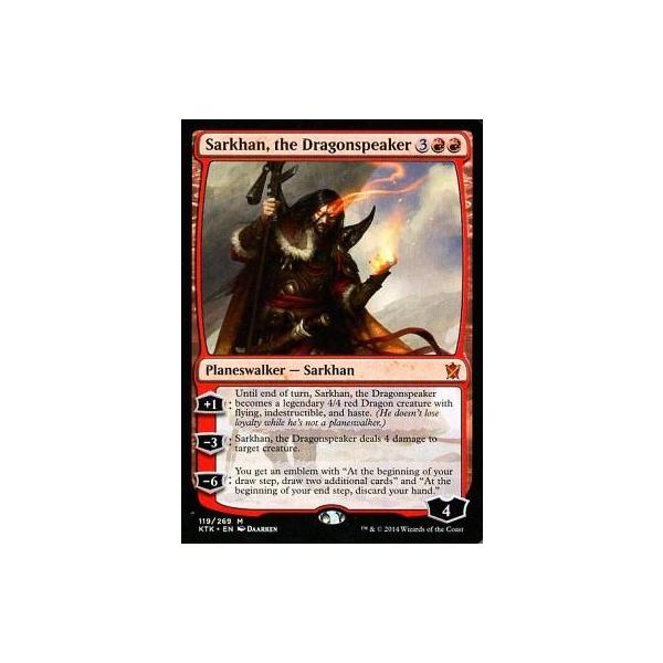 商品名：中古マジックザギャザリング [神話R]：Sarkhan， the Dragonspeaker/龍語りのサルカンマジックザギャザリング/英語版/神話R/タルキール覇王譚/赤分類：赤/レア度：神話R分類：赤/レア度：神話R