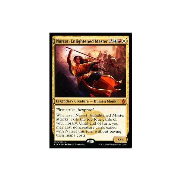 商品名：中古マジックザギャザリング [神話R]：Narset， Enlightened Master/悟った達人、ナーセットマジックザギャザリング/英語版/神話R/タルキール覇王譚/マルチカラー分類：マルチカラー/レア度：神話R分類：マルチ...