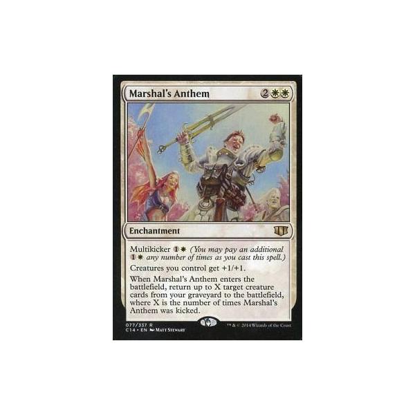 商品名：中古マジックザギャザリング 077/337[R]：【C14】Marshal’s Anthem/司令官の頌歌マジックザギャザリング/英語版/R/白/統率者2014分類：白/レア度：R