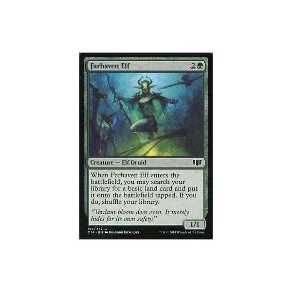 商品名：中古マジックザギャザリング 196/337[C]：【C14】Farhaven Elf/彼方地のエルフマジックザギャザリング/英語版/C/緑/統率者2014分類：緑/レア度：C