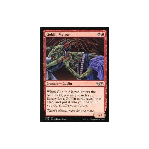 商品名：中古マジックザギャザリング 039/062[U]：【EVG】Goblin Matron/ゴブリンの女看守マジックザギャザリング/英語版/U/赤/Duel Decks： Anthology「エルフvsゴブリン」分類：赤/レア度：U