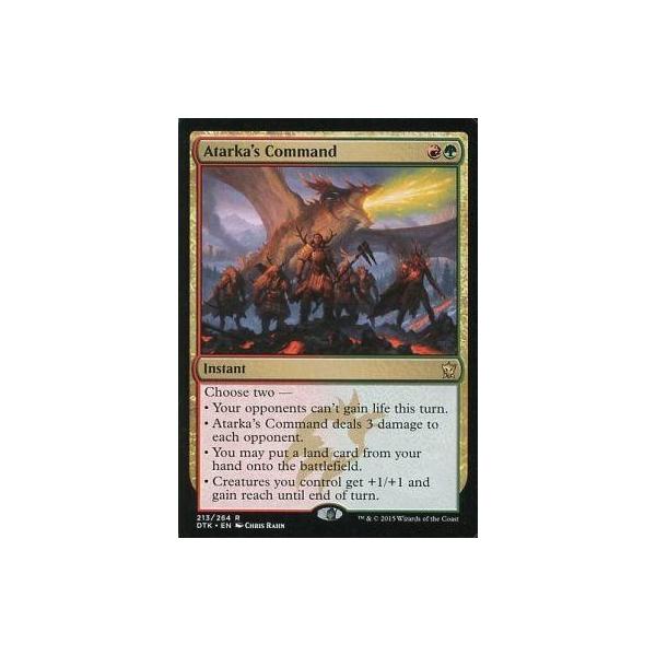商品名：中古マジックザギャザリング [R]：Atarka’s Command/アタルカの命令マジックザギャザリング/英語版/R/タルキール龍紀伝/マルチカラー分類：マルチカラー/レア度：R分類：マルチカラー/レア度：R