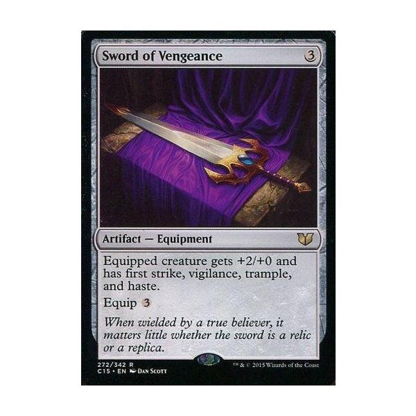 商品名：中古マジックザギャザリング 272/342[R]：【C15】Sword of Vengeance/執念の剣マジックザギャザリング/英語版/R/アーティファクト/統率者2015分類：アーティファクト/レア度：R