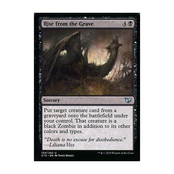 商品名：中古マジックザギャザリング 134/342[U]：【C15】Rise from the Grave/墓場からの復活マジックザギャザリング/英語版/U/黒/統率者2015分類：黒/レア度：U