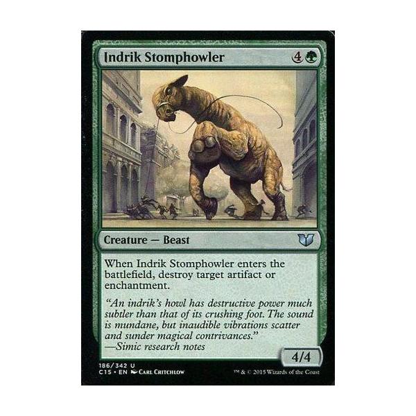 商品名：中古マジックザギャザリング 186/342[U]：【C15】Indrik Stomphowler/踏み吠えインドリクマジックザギャザリング/英語版/U/緑/統率者2015分類：緑/レア度：U