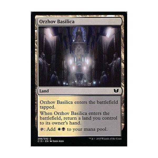 商品名：中古マジックザギャザリング 298/342[C]：【C15】Orzhov Basilica/オルゾフの聖堂マジックザギャザリング/英語版/C/土地/統率者2015分類：土地/レア度：C