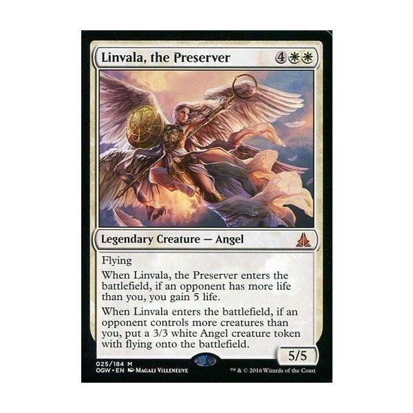 商品名：中古マジックザギャザリング [神話R]：Linvala， the Preserver/保護者、リンヴァーラマジックザギャザリング/英語版/神話R/ゲートウォッチの誓い/白分類：白/レア度：神話R分類：白/レア度：神話R