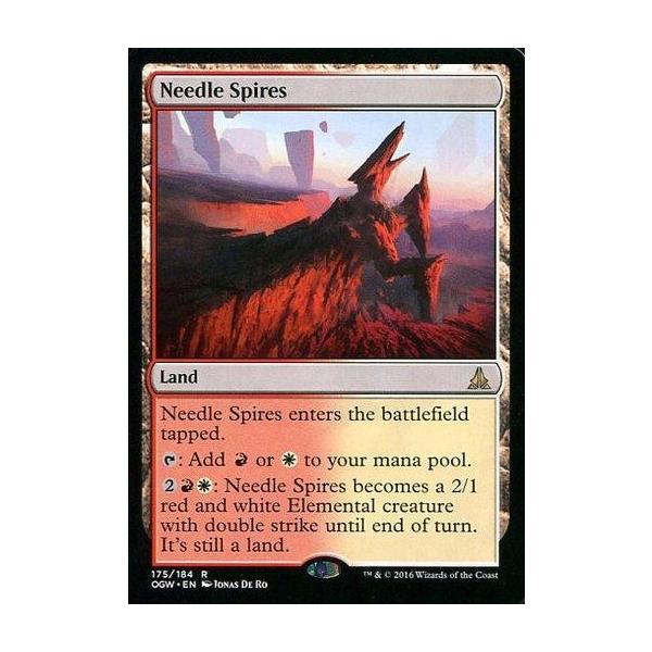 商品名：中古マジックザギャザリング [R]：Needle Spires/鋭い突端マジックザギャザリング/英語版/R/ゲートウォッチの誓い/土地分類：土地/レア度：R分類：土地/レア度：R