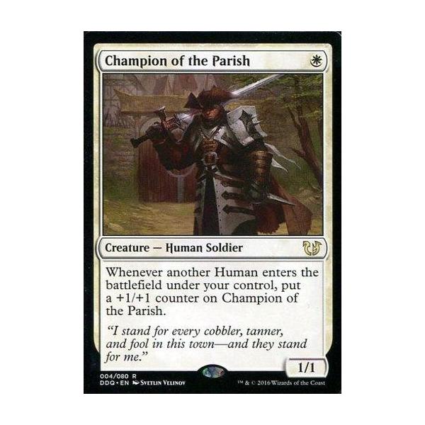 商品名：中古マジックザギャザリング 004/080[R]：【DDQ】Champion of the Parish/教区の勇者マジックザギャザリング/英語版/R/白/デュエルデッキ 正しき者vs堕ちし者分類：白/レア度：Rシリーズ：デュエルデ...