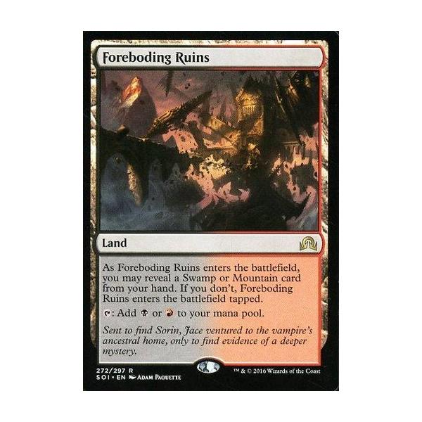 商品名：中古マジックザギャザリング [R]：Foreboding Ruins/凶兆の廃墟マジックザギャザリング/英語版/R/イニストラードを覆う影/土地分類：土地/レア度：R分類：土地/レア度：R