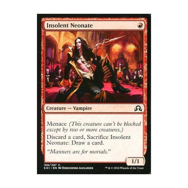 商品名：中古マジックザギャザリング [C]：Insolent Neonate/傲慢な新生子マジックザギャザリング/英語版/C/イニストラードを覆う影/赤分類：赤/レア度：C分類：赤/レア度：C