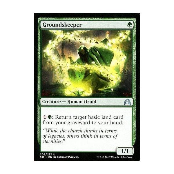 商品名：中古マジックザギャザリング [UC]：Groundskeeper/土地守マジックザギャザリング/英語版/UC/イニストラードを覆う影/緑分類：緑/レア度：UC分類：緑/レア度：UC