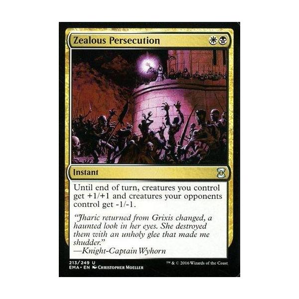 商品名：中古マジックザギャザリング 213/249[U]：【EMA】Zealous Persecution/盲信的迫害マジックザギャザリング/英語版/U/マルチカラー/エターナルマスターズ分類：マルチカラー/レア度：Uシリーズ：エターナルマ...