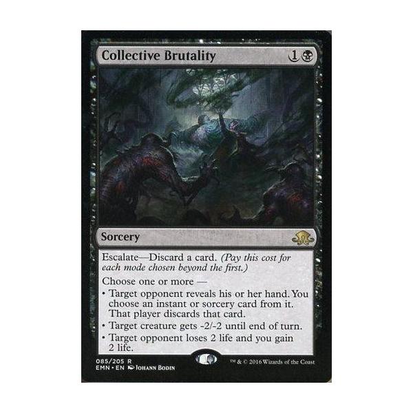 商品名：中古マジックザギャザリング [R]：Collective Brutality/集団的蛮行マジックザギャザリング/英語版/R/異界月/黒分類：黒/レア度：R分類：黒/レア度：R