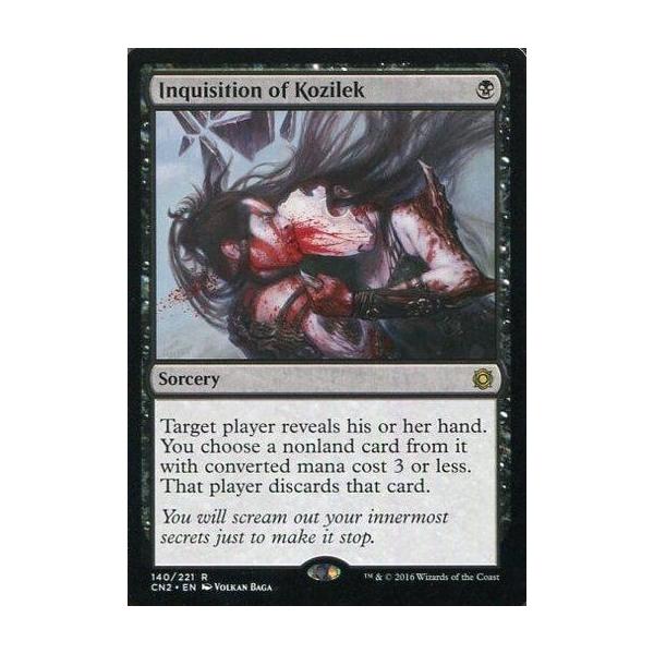 商品名：中古マジックザギャザリング 140/221[R]：【CN2】Inquisition of Kozilek/コジレックの審問マジックザギャザリング/英語版/R/黒/コンスピラシー：王位争奪分類：黒/レア度：Rシリーズ：コンスピラシー：...