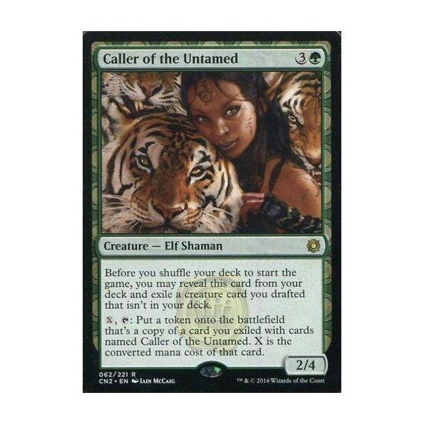 商品名：中古マジックザギャザリング 062/221[R]：【CN2】Caller of the Untamed/獣性を呼ぶ者マジックザギャザリング/英語版/R/緑/コンスピラシー：王位争奪分類：緑/レア度：Rシリーズ：コンスピラシー：王位争...
