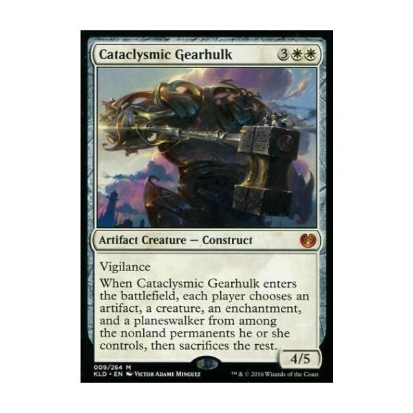 商品名：中古マジックザギャザリング [神話R]：Cataclysmic Gearhulk/激変の機械巨人マジックザギャザリング/英語版/神話R/カラデシュ/白分類：白/レア度：神話R分類：白/レア度：神話R