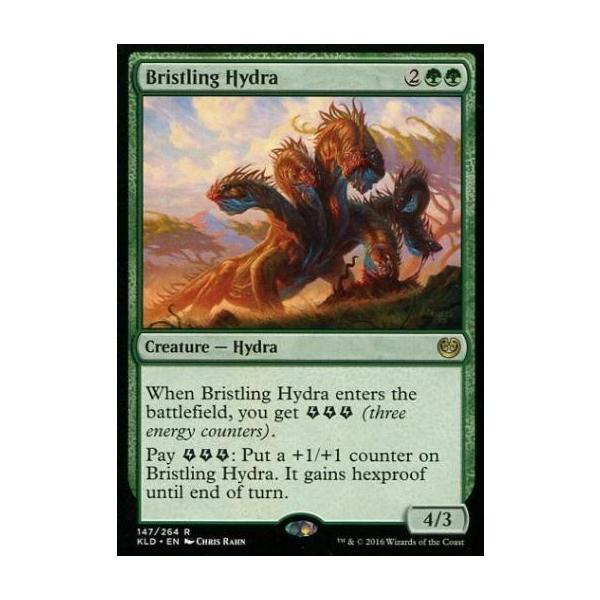 商品名：中古マジックザギャザリング [R]：Bristling Hydra/逆毛ハイドラマジックザギャザリング/英語版/R/カラデシュ/緑分類：緑/レア度：R分類：緑/レア度：R