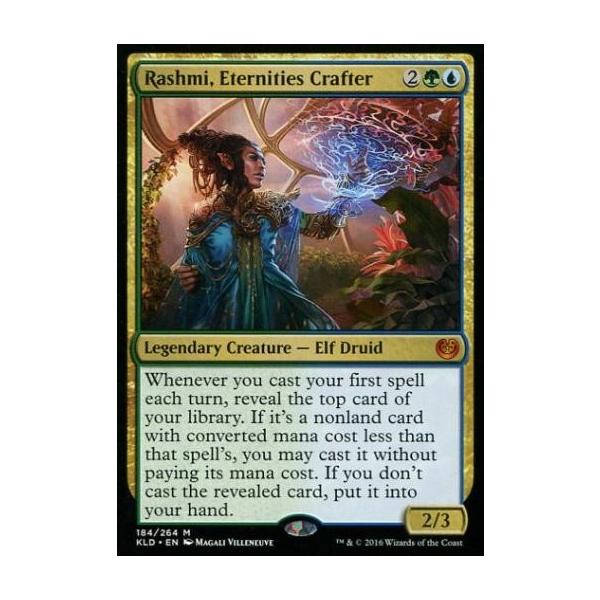 商品名：中古マジックザギャザリング [神話R]：Rashmi， Eternities Crafter/永遠の造り手、ラシュミマジックザギャザリング/英語版/神話R/カラデシュ/マルチカラー分類：マルチカラー/レア度：神話R分類：マルチカラー...