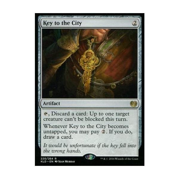 商品名：中古マジックザギャザリング [R]：Key to the City/街の鍵マジックザギャザリング/英語版/R/カラデシュ/アーティファクト分類：アーティファクト/レア度：R分類：アーティファクト/レア度：R