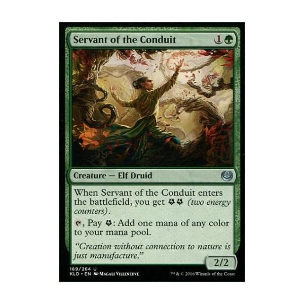 商品名：中古マジックザギャザリング [UC]：Servant of the Conduit/導路の召使いマジックザギャザリング/英語版/UC/カラデシュ/緑分類：緑/レア度：UC分類：緑/レア度：UC