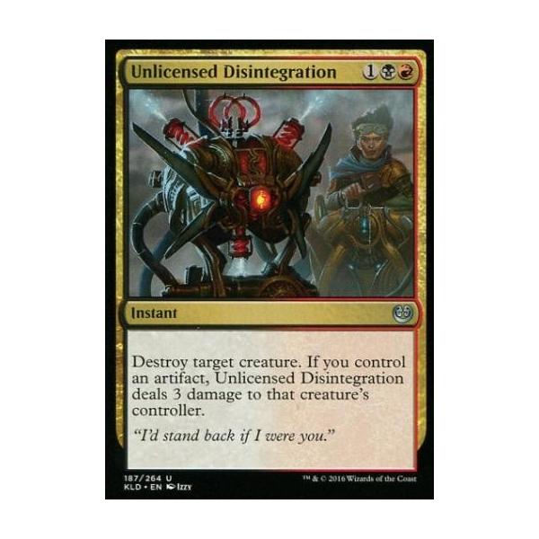 商品名：中古マジックザギャザリング [UC]：Unlicensed Disintegration/無許可の分解マジックザギャザリング/英語版/UC/カラデシュ/マルチカラー分類：マルチカラー/レア度：UC分類：マルチカラー/レア度：UC