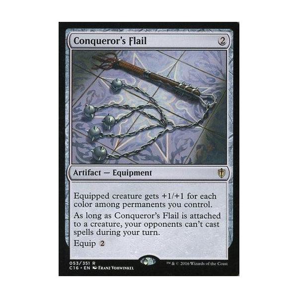 商品名：中古マジックザギャザリング 053/351[R]：【C16】Conqueror’s Flail/征服者のフレイルマジックザギャザリング/英語版/R/アーティファクト/統率者2016分類：アーティファクト/レア度：R