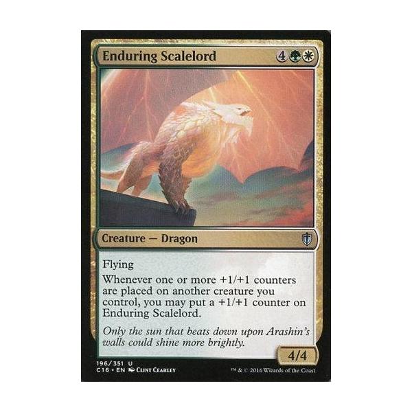 商品名：中古マジックザギャザリング 196/351[U]：【C16】Enduring Scalelord/忍耐の鱗王マジックザギャザリング/英語版/U/マルチカラー/統率者2016分類：マルチカラー/レア度：U