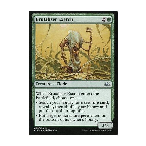 商品名：中古マジックザギャザリング 061/156[U]：【PCA】Brutalizer Exarch/非道の総督マジックザギャザリング/英語版/U/緑/Planechase Anthology分類：緑/レア度：Uシリーズ：Planecha...