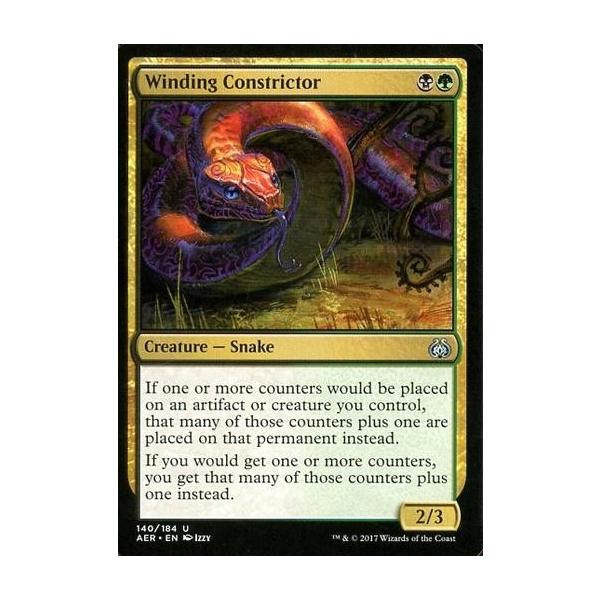 商品名：中古マジックザギャザリング [UC]：Winding Constrictor/巻きつき蛇マジックザギャザリング/英語版/UC/霊気紛争/マルチカラー分類：マルチカラー/レア度：UC分類：マルチカラー/レア度：UC