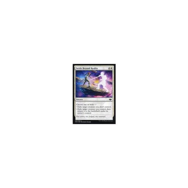 商品名：中古マジックザギャザリング 027/254[C]：【MH1】Settle Beyond Reality/超現実的決着マジックザギャザリング/英語版/C/白/モダンホライゾン分類：白/レア度：Cシリーズ：モダンホライゾン商品解説■「マ...
